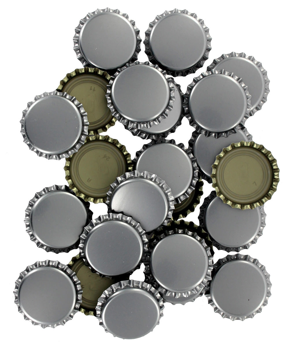 1 X Beer Bottle Caps - Silver Oxygen Absorbing for Homebrew 144 count ...