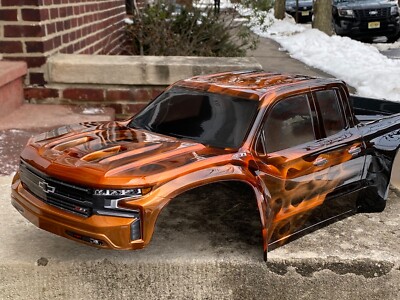 CUSTOM PAINTED RC BODY, XMAXX, X-MAXX, X MAXX, CANDY CHROME FLAMES | eBay