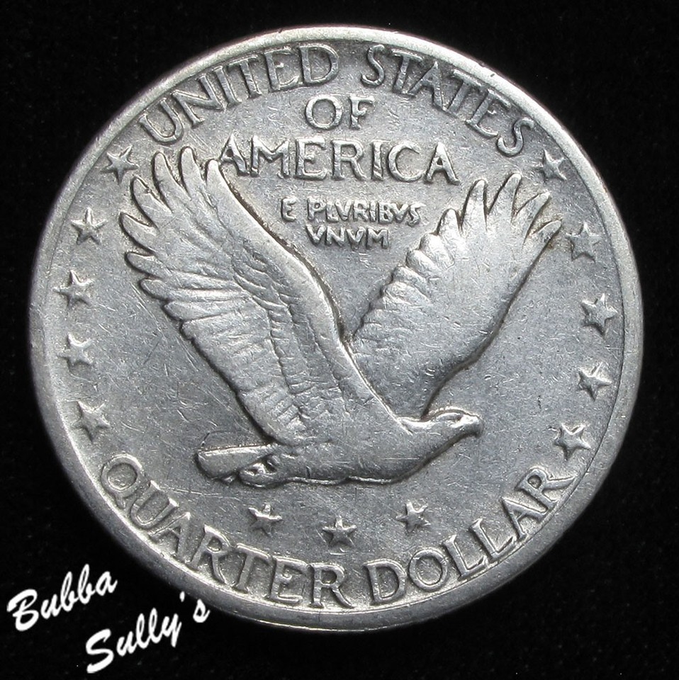 1926 S Standing Liberty Quarter 'Tear Drop' Die Break FINE + | eBay