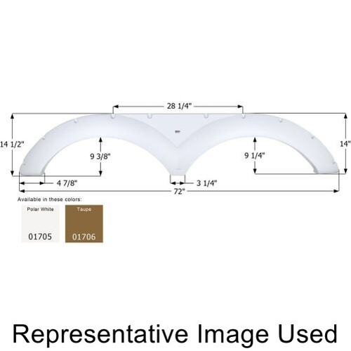 Icon 01706 RV 5th Wheel Travel Trailer Axle Fender Skirt For Keystone ...