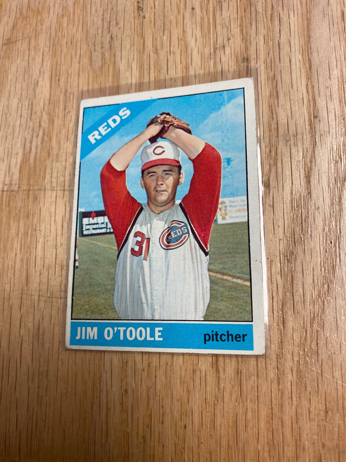 1966 Topps Baseball Jim O'Toole Cincinnati Reds Card #389 | eBay