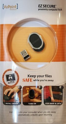 VuPoint EZ Secure Proximity Computer Security Lock NEW | eBay