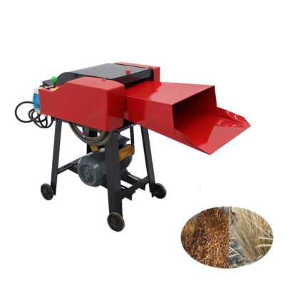 220V 3KW Hay Cutter Pulverizer Grass Cutting Machine 6-Blade Output 500 ...