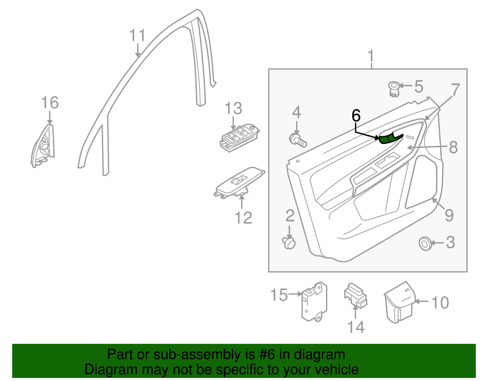 Genuine Volvo Handle Inside 6815260 | eBay