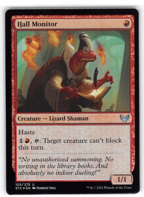 Hall Monitor *FOIL Uncommon* Magic MtG x1 Strixhaven | eBay