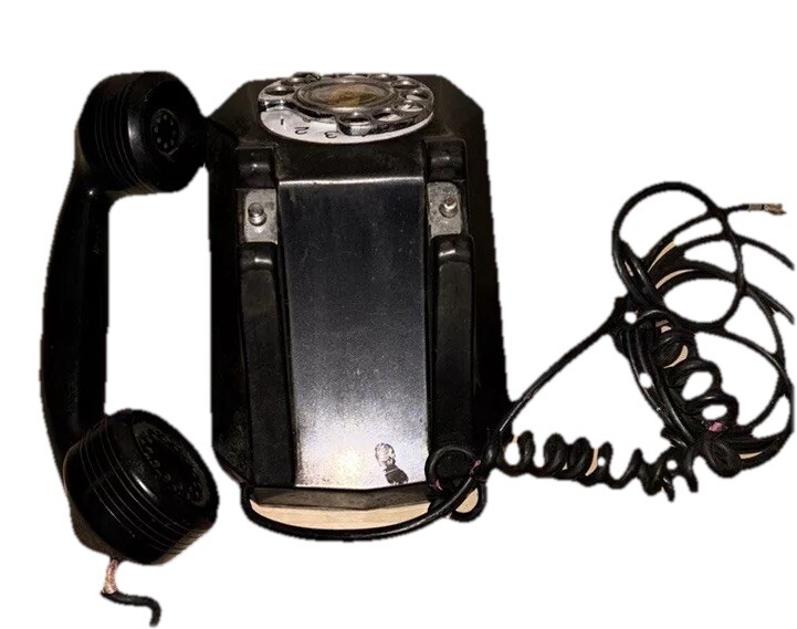 Vintage Art Deco Automatic Electric Rotary Monophone Telephone Nickel ...