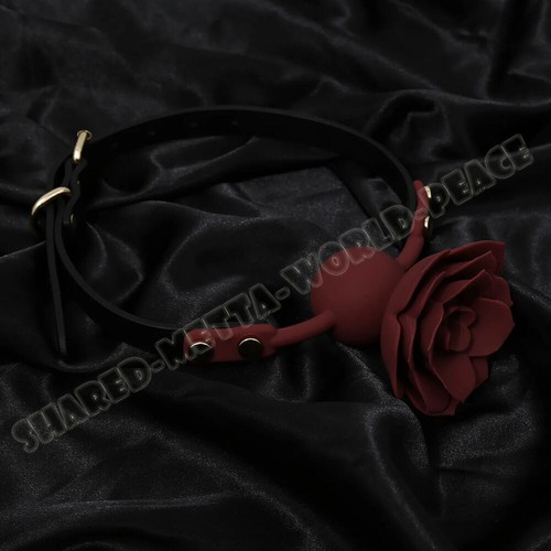 Rose Mouth Gag Silicone Binding Mouth Ball Slaver Flirting Tools Women ...