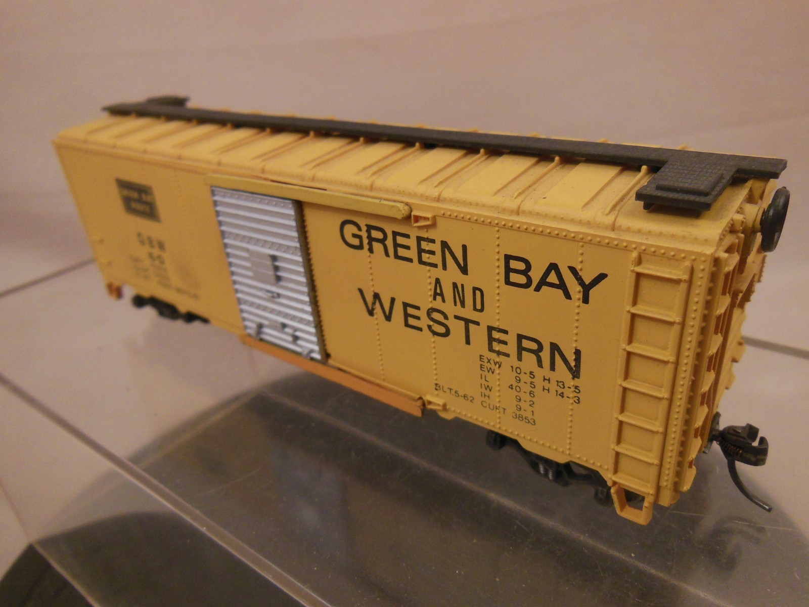 HO SCALE 40' STEEL BOX CAR GREEN BAY AND WESTERN GBW 60 | eBay