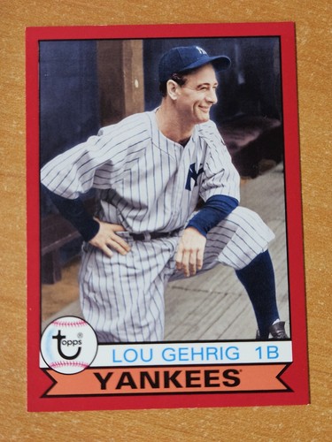 2016 Topps Archives Red Lou Gehrig Card #190 #19/50 | eBay