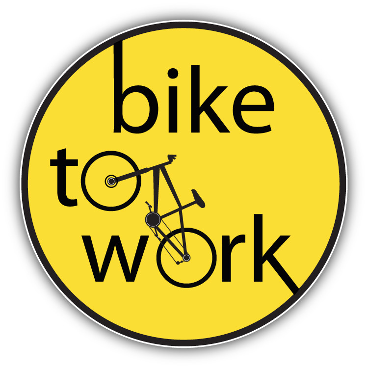 Bike To Work Sign Car Bumper Sticker Decal - 3'' or 5'' | eBay