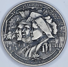 Frontiers 1 oz Silver Round - Pilgrims (Antique Finish) - Mason Mint | eBay
