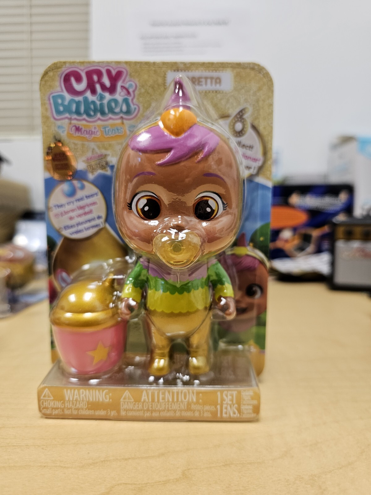 Cry Babies Magic Tears 5" Doll: Golden Edition - Loretta w Baby Bottle ...