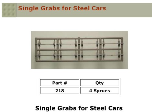 O Scale /P48 #218 Modern Box Car Grab Irons /Steel Cars Ultra Scale ...
