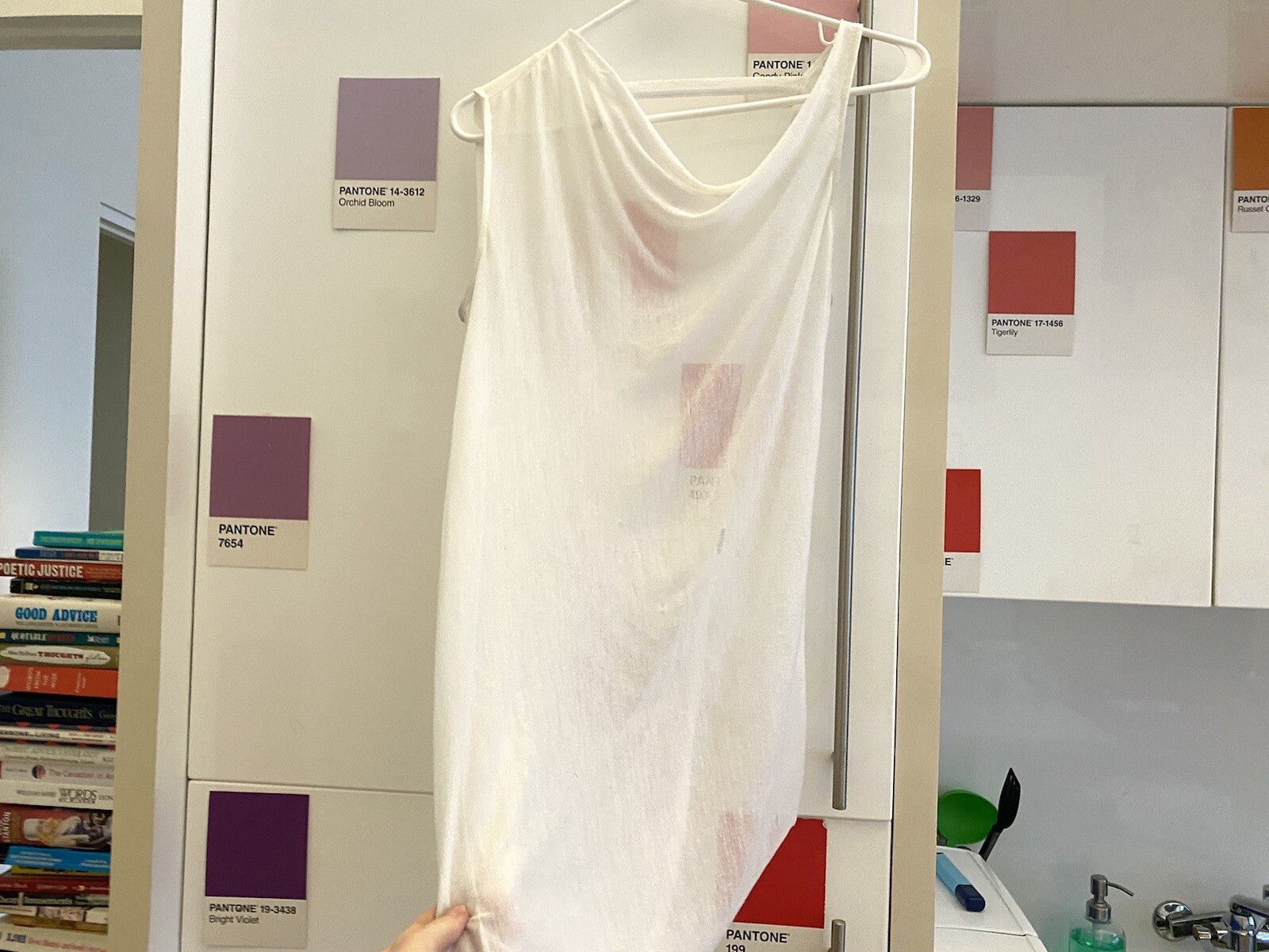 Helmut Lang P XS Small Twist Tank Top White Sheer Threadbare Tunic ...