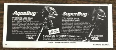 1976 AquaBug Outboard Motors Rockville Centre NY Print Ad AquaBug ...