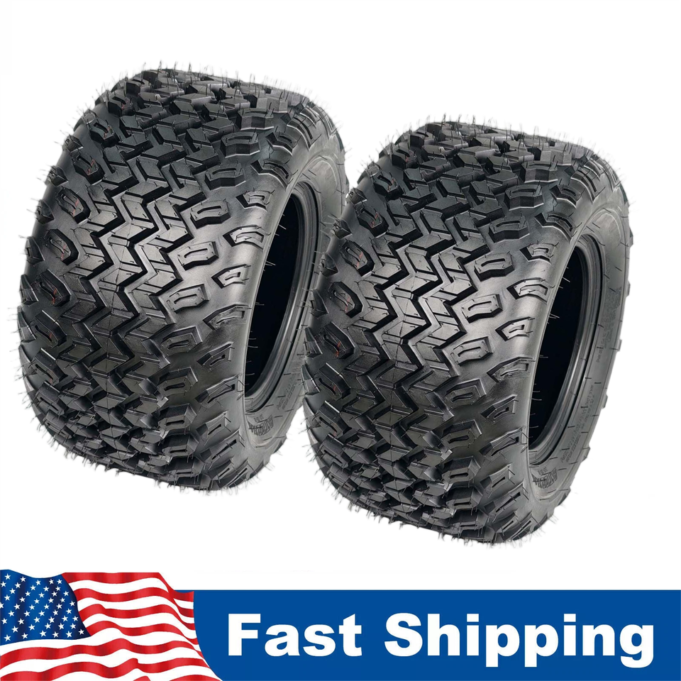Set of 2, 22x11-10 22x11x10 22-11-10 4PR ATV Tires Golf Cart All Trail ...