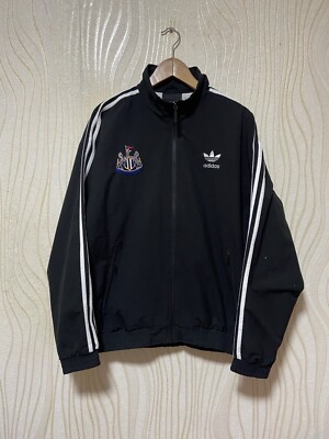 2000s NEWCASTLE UNITED VINTAGE FOOTBALL SOCCER TRACK JACKET 2000s NEWCASTLE UNITED VINTAGE FOOTBALL SOCCER TRACK JACKET