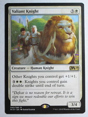 Valiant Knight Core Set 2019 Mtg Magic English EX | eBay