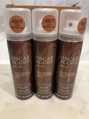 3 pk Oscar Blandi Pronto Dry Styling Heat Protect spray 1.3 oz each ...
