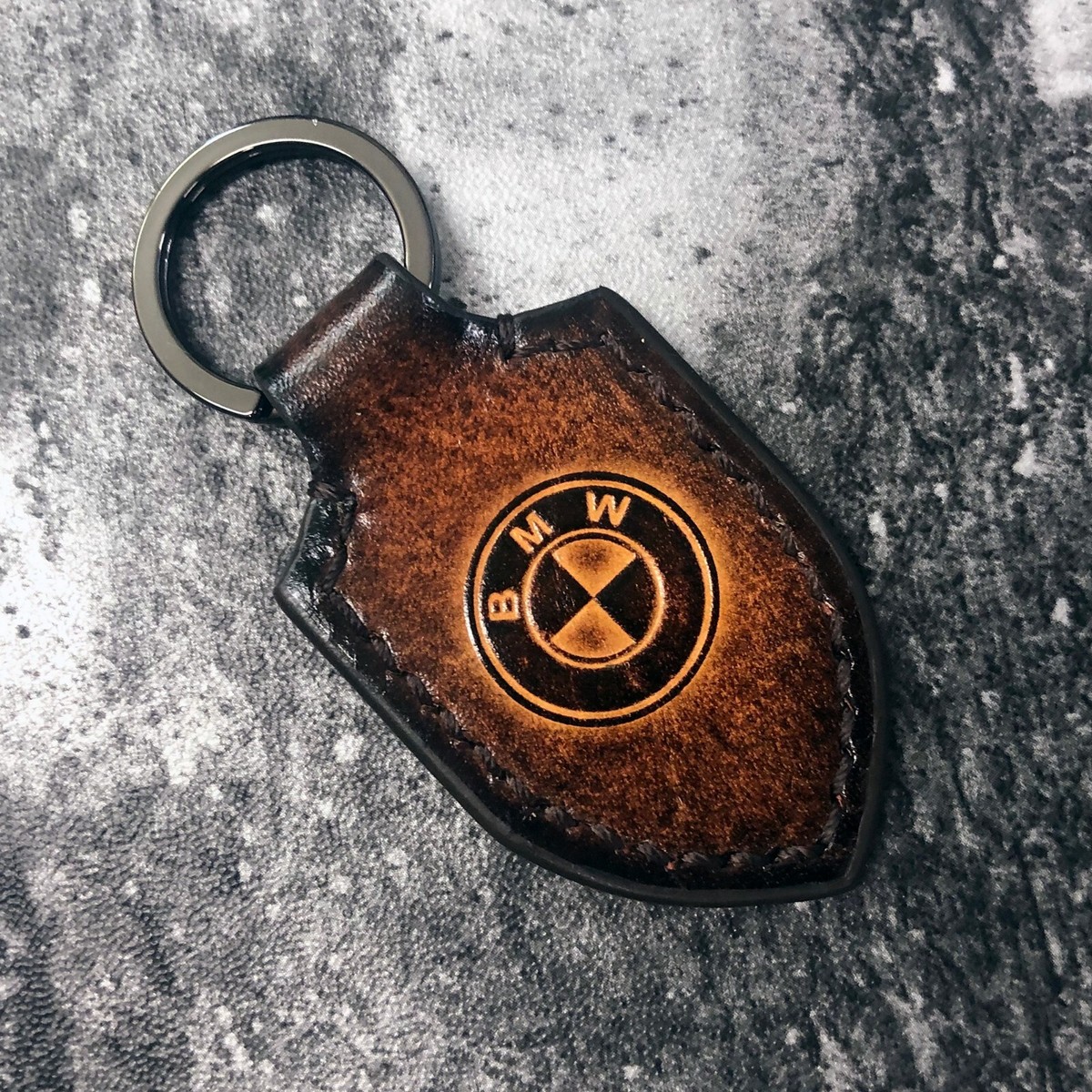 Bmw Leather Key Ring