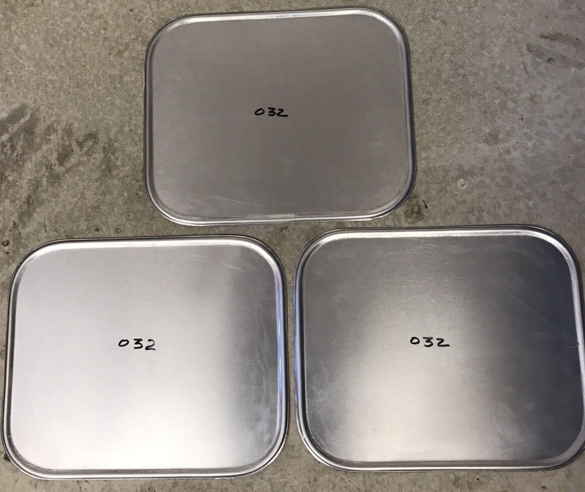Set of 3 MOTORCYCLE VINTAGE RACING NUMBER PLATES 3-10"X12" 1/4" bead Al ...