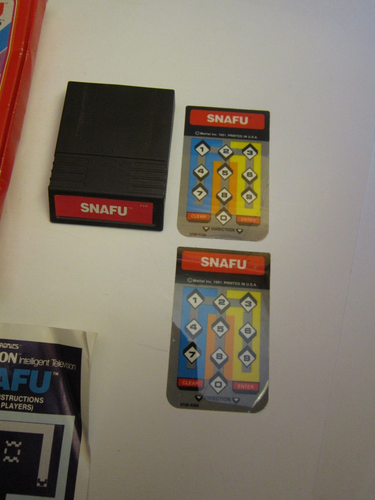 SNAFU game complete w/ Manual Overlays, & inserts for INTELLIVISION ...