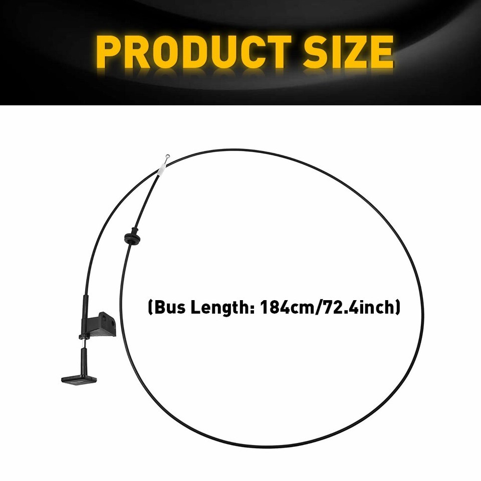 Hood Latch Release Cable with Handle Pull Fits For 2001-2005 Honda ...