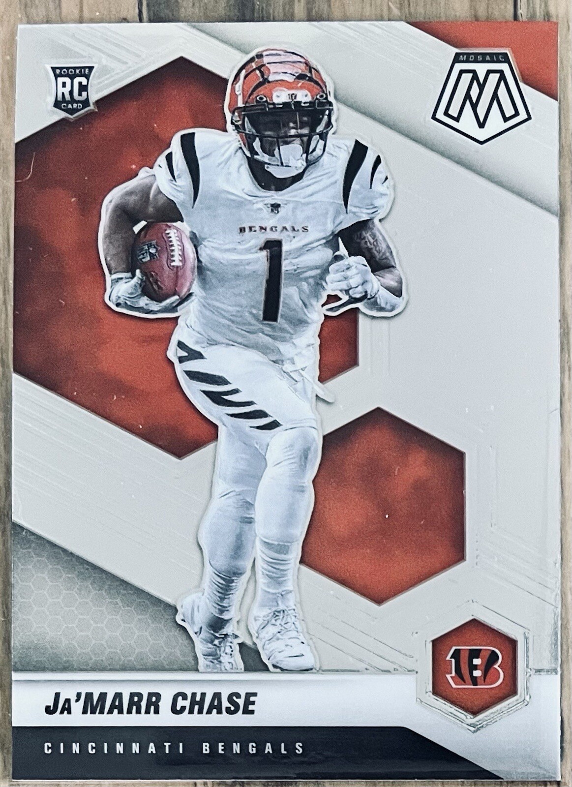 2021 Ja'Marr JaMarr Chase RC Base Mosaic Football Cincinnati Bengals ...