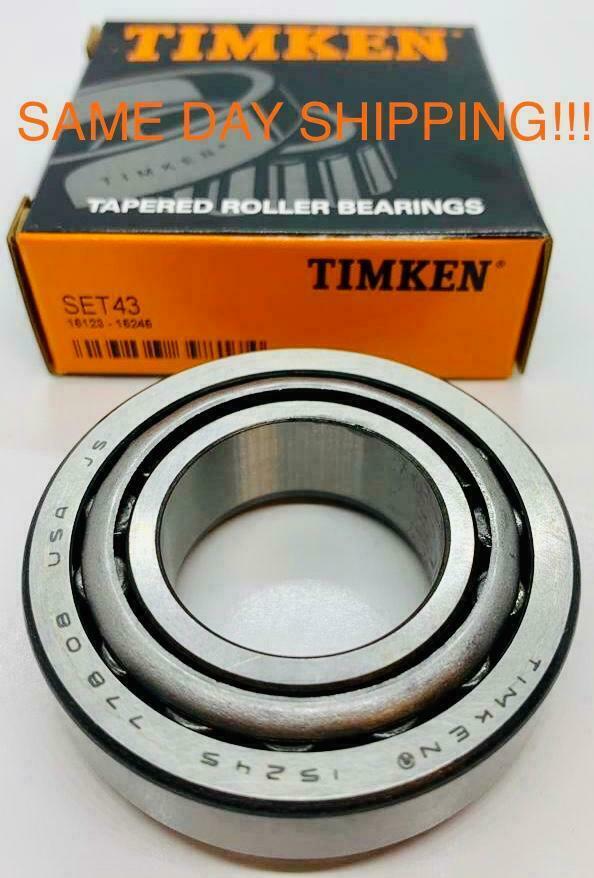 TIMKEN 15123 & 15245 1.25" Bearing Race Set Cup & Cone Trailer Hub ...