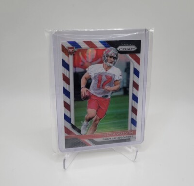 JUSTIN WATSON 2018 Panini Prizm Red White Blue Holo Rookie KANSAS CITY ...