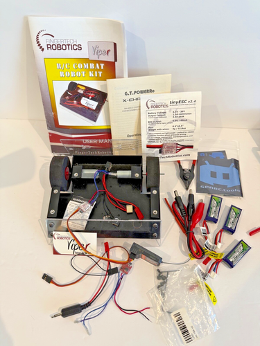 FingerTech Viper Combat Robot 1 lb. Antweight Complete Kit w Charger ...