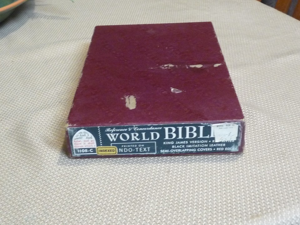 HOLY BIBLE King James Version 1945 w/Box LDS Mormon World Bible Deseret ...