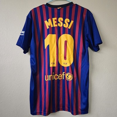 FCB Barcelona Rakuten Beko Soccer MESSI #10 Dri Fit Jersey Size Men’s ...