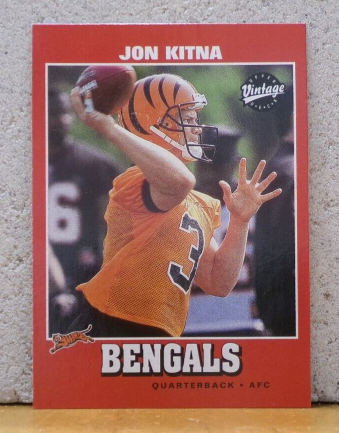 AUC. 551 FOOTBALL CARD UD VINTAGE RETRO DESIGN CINCINNATI BENGALS JON ...
