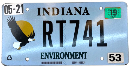 Indiana 2019 Organization License Plate Environment Garage Wall Decor ...