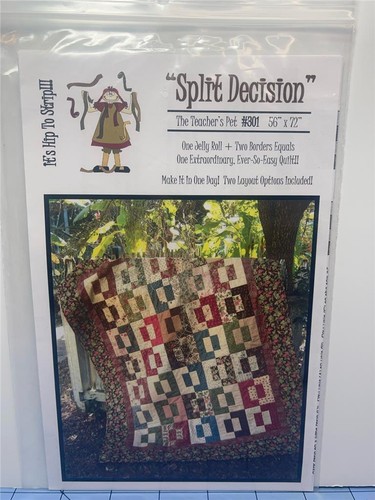THE TEACHER'S PET Quilt Pattern - SPLIT DECISION #301 - 56" x 72" | eBay