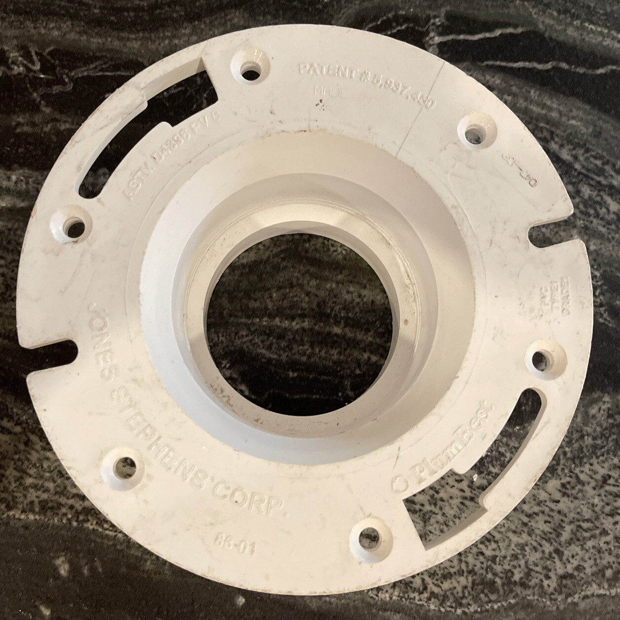 4" x 3" Plastic Two Finger Closet Flange PVC C4743P JonesStephens | eBay