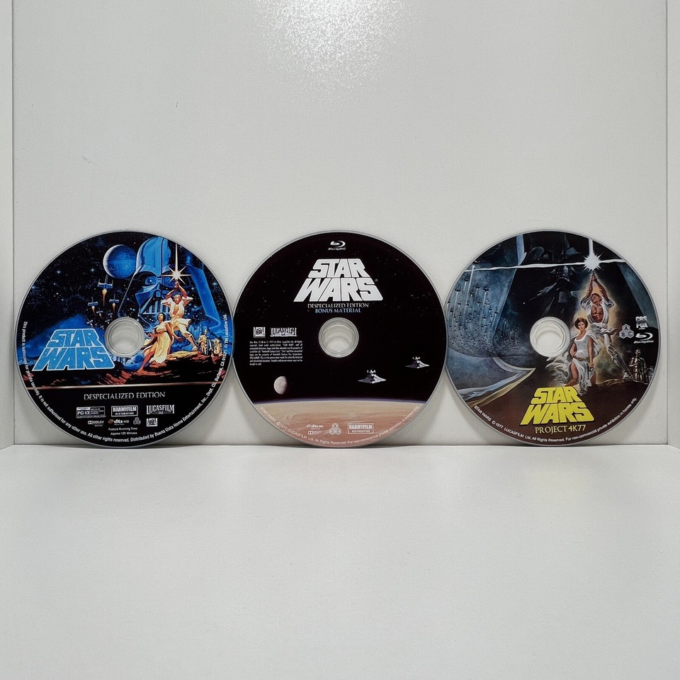 Star Wars Original Despecialized Trilogy UHD+Blu-ray 9-Disc Project ...