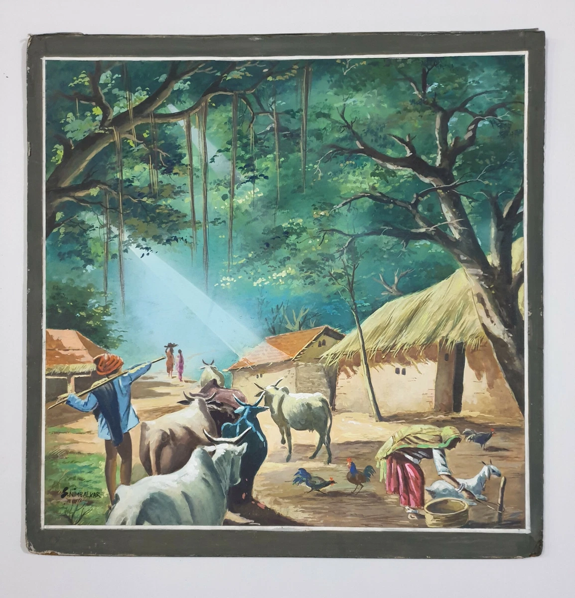 Indian Village Painting Calendar