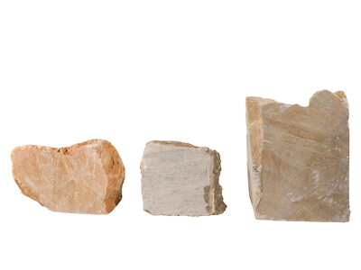 Three (3) Pieces of Natural Raw Soapstone: 25.5 Pounds (24B-G6434) Y3K ...