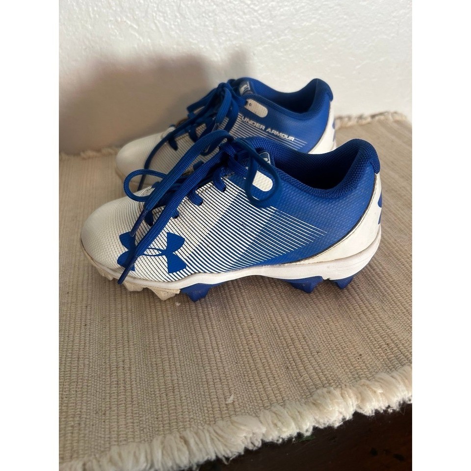 Under Armour Little Kids Baseball Little League Cleats Blue & White ...