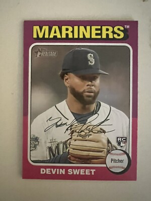 Devin Sweet Seattle Mariners 2024 Topps Heritage Rookie Card RC #242 | eBay