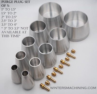 TIG Welding Back Purge Plugs Set of 6 Pairs Total (1.0" to 4.0") | eBay