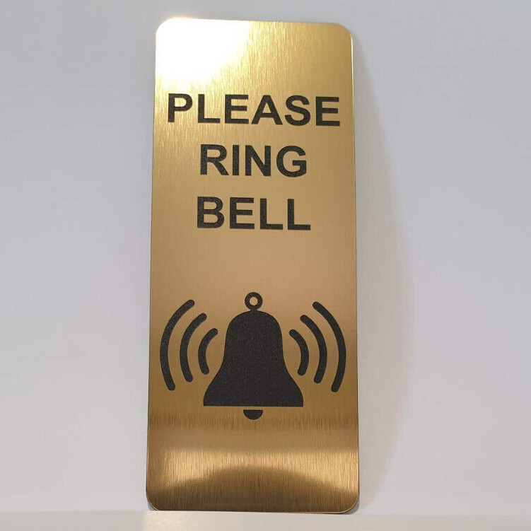 Please Ring Bell Sign Plaque Door Doorbell Ding Dong Buzzer Chime | eBay