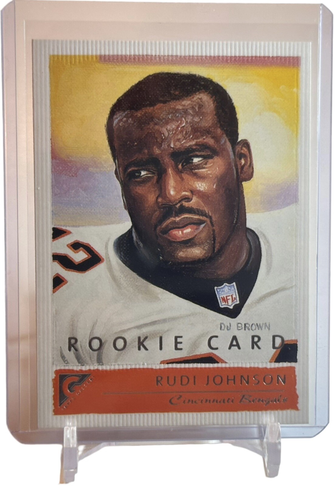 2001 Topps Gallery Football Rookie RC Card #129 Rudi Johnson W/Top ...