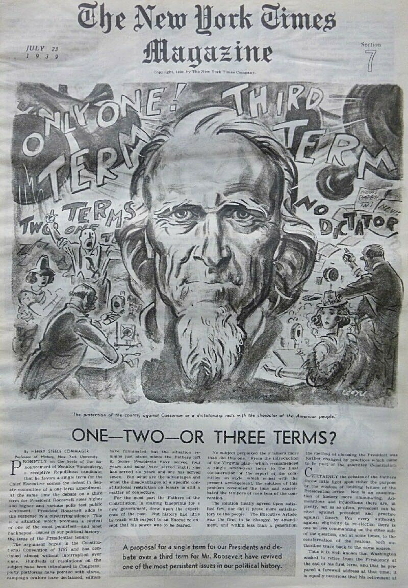 1939 JULY 23 FDR ROOSEVELT 3RD TERM MARS CLOSE-UP BERLIN WIVES WORK IN ...