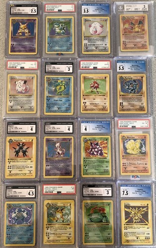 Pokemon First Edition Base Set Complete Holos Set Beckett Charizard | eBay