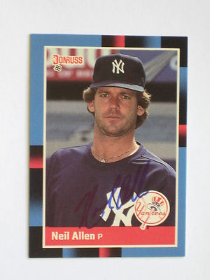 New York Yankees NEIL ALLEN autographed 1988 Donruss | eBay