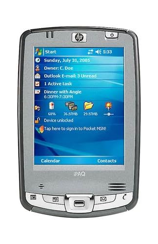 HP iPAQ hx2490B Handheld Pocket PC Windows Mobile 5.0 3.5" WiFi BT with ...