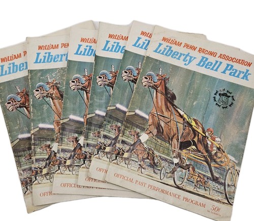 Liberty Bell Park 1966 Harness Horse Racing Programs Lot Of 6 William ...